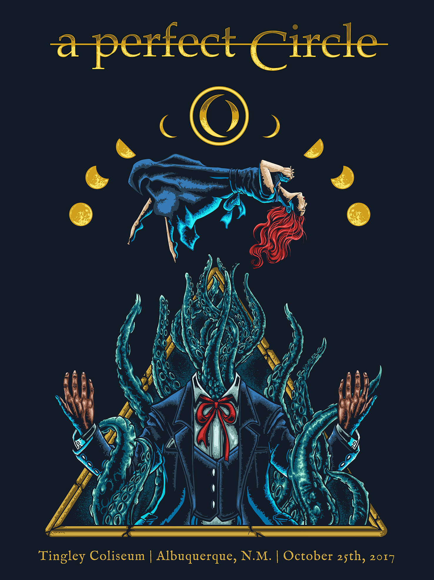 A Perfect Circle Official Albuquerque Poster - Burntilldead Studio