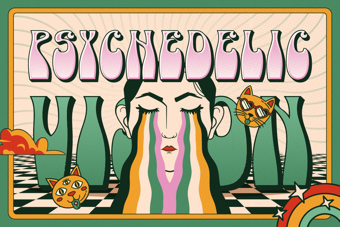 The Groovy World of Psychdelic Fonts - Burntilldead Studio